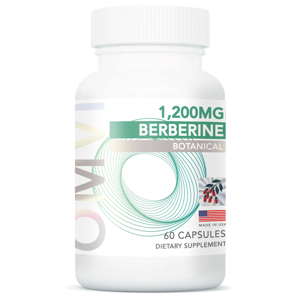 Omvi Formulas Berberine 1200mg Per Serving - Berberine HCI - AMPK Acti